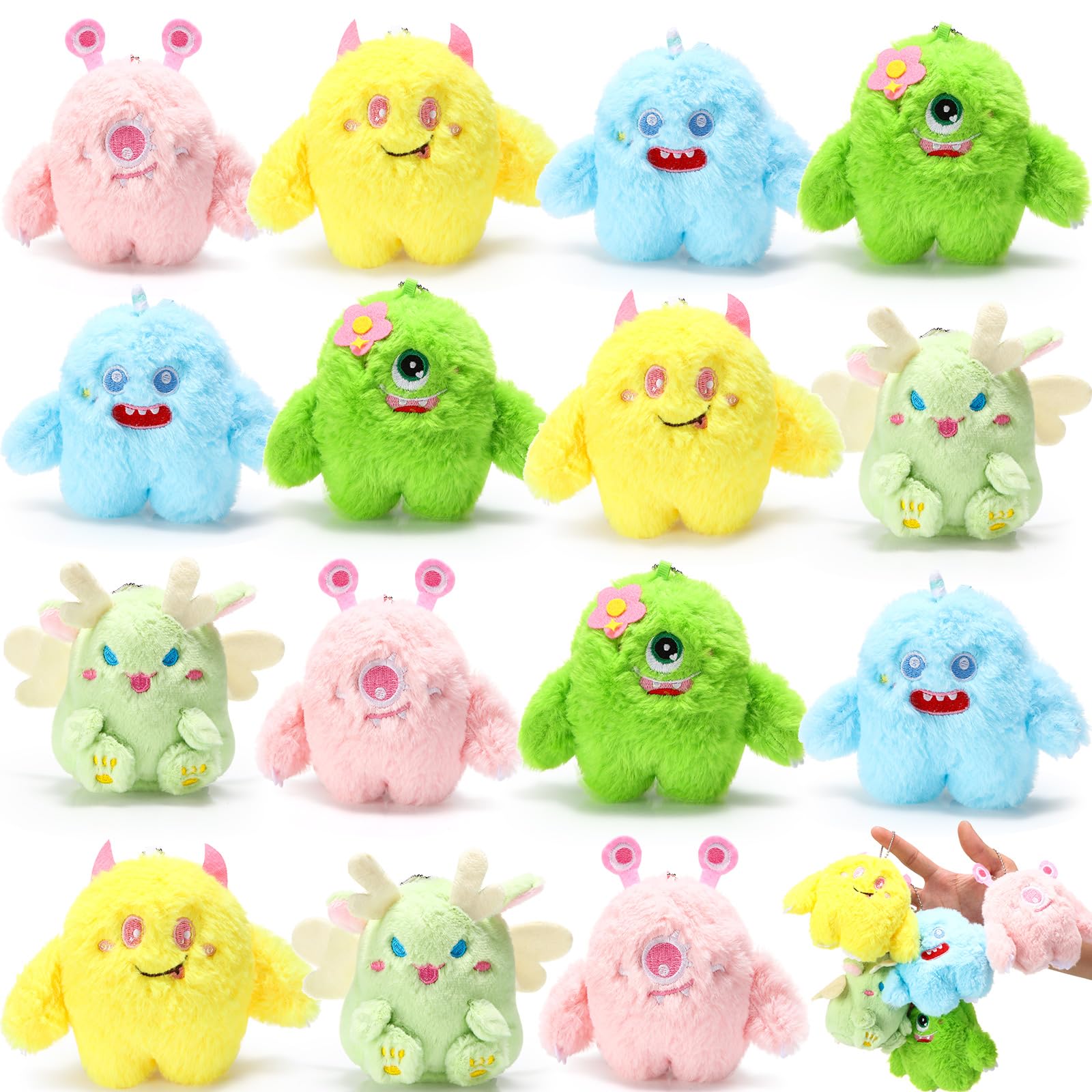 Amazon.com: Aoriher 15 Pcs Halloween Plush Bulk Halloween Stuffed ...
