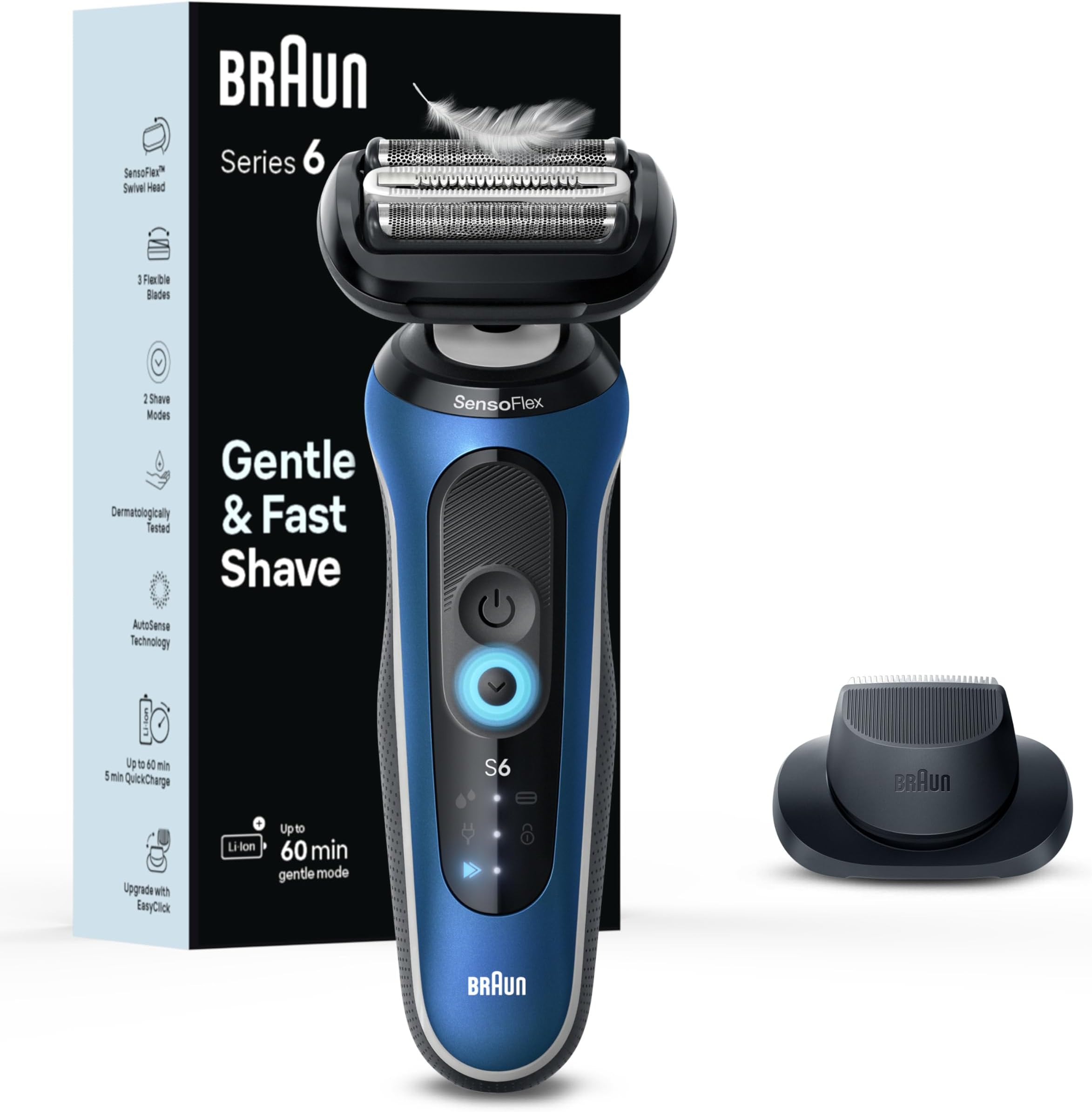 Amazon.com: Braun Electric Razor for Men Foil Shaver, Rechargeable ...