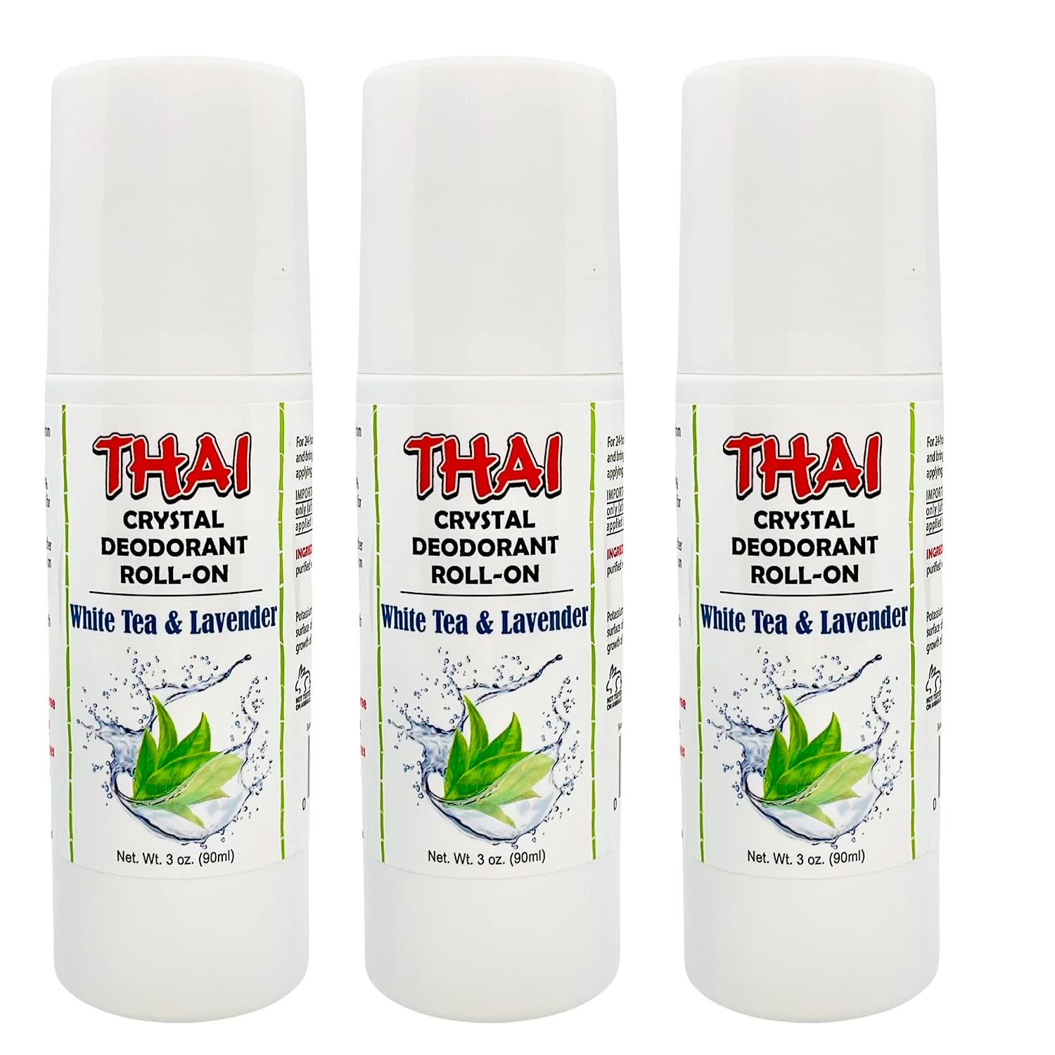 Amazon.com : Thai Crystal Deodorant Roll On, White Tea & Lavender ...