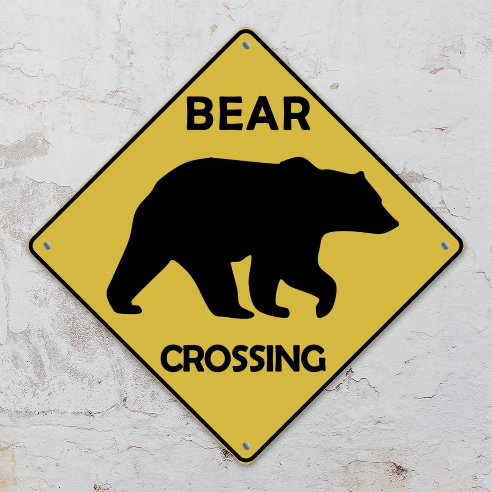 Bear Crossing Sign