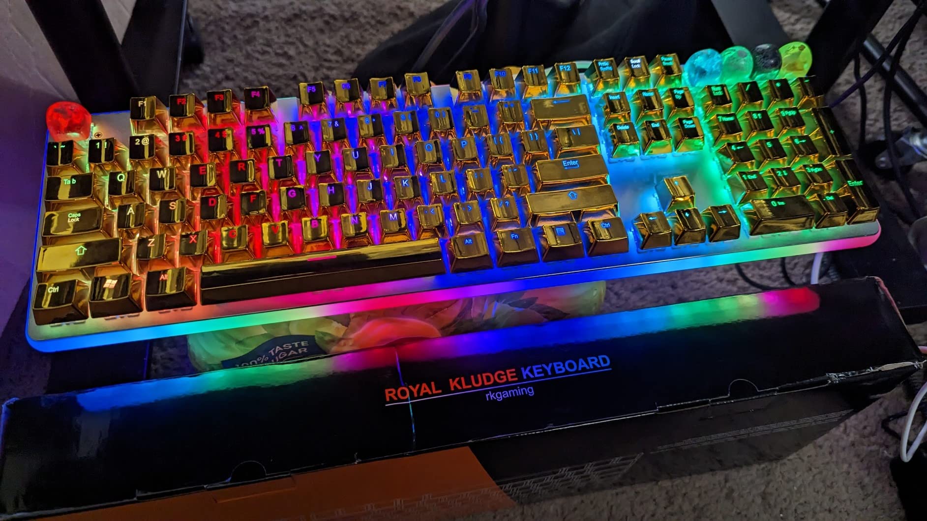 $8/mo - Finance RK ROYAL KLUDGE RK918 Wired Mechanical Keyboard, RGB ...