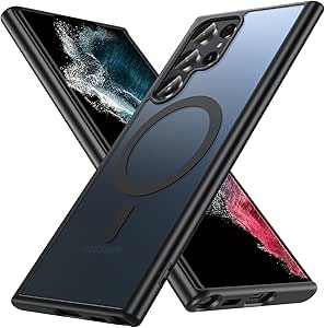 Amazon.com: OWKEY Case for Samsung Galaxy S22 Ultra,Magnetic Galaxy S22 Ultra 5G Phone Case ...