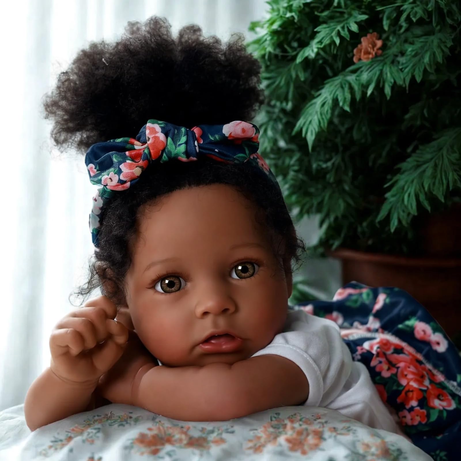 Amazon.com: BABESIDE Reborn Baby Dolls Black Girl, 20 Inch Realistic ...