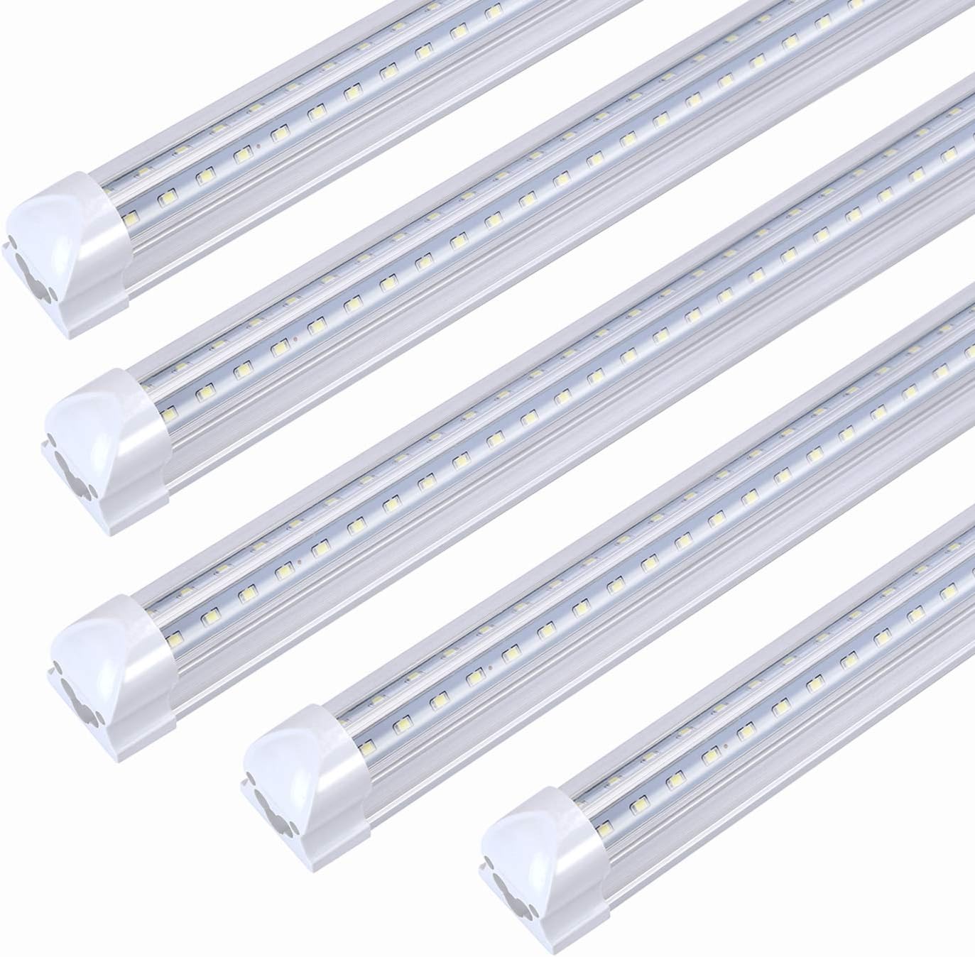 TRLIFE 8FT LED Light Fixture 72W, T8 Shop Light 6000K Cool White Dual ...
