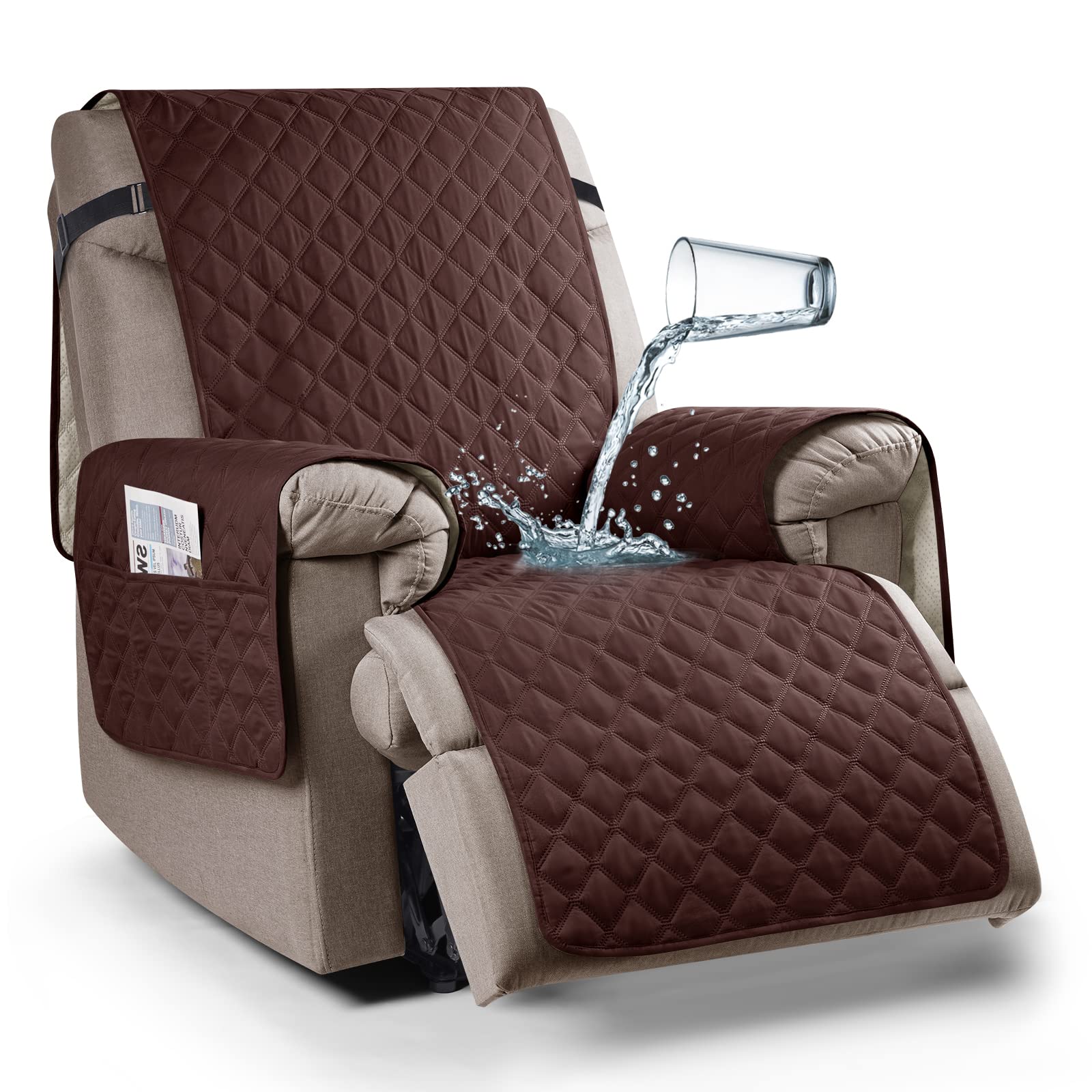 Amazon.com: Ruaozz 100% Waterproof Recliner Chair Cover Non-Slip ...