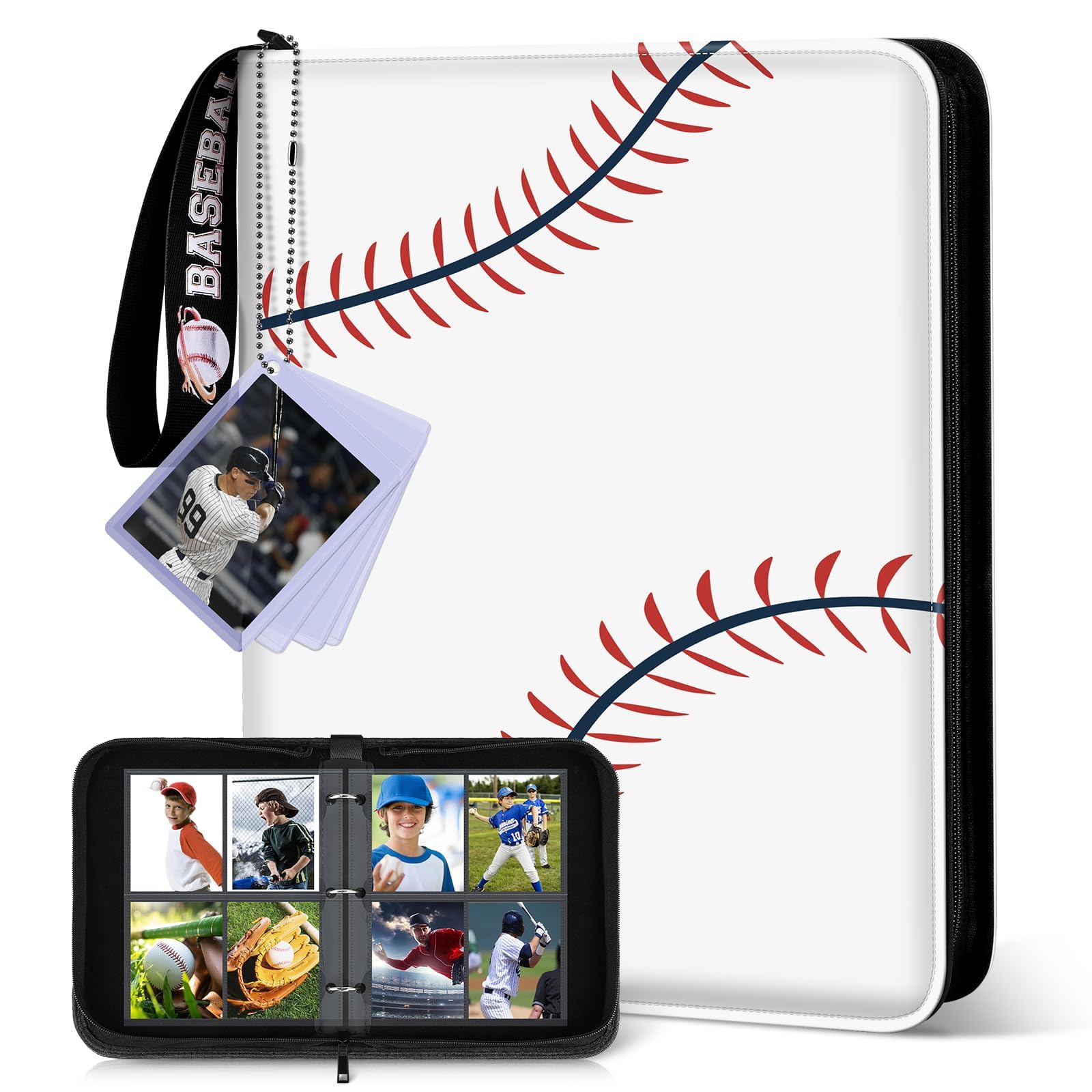 Amazon.com: Baseball Card Binder 440 Pocket, Trading Card Binder with ...