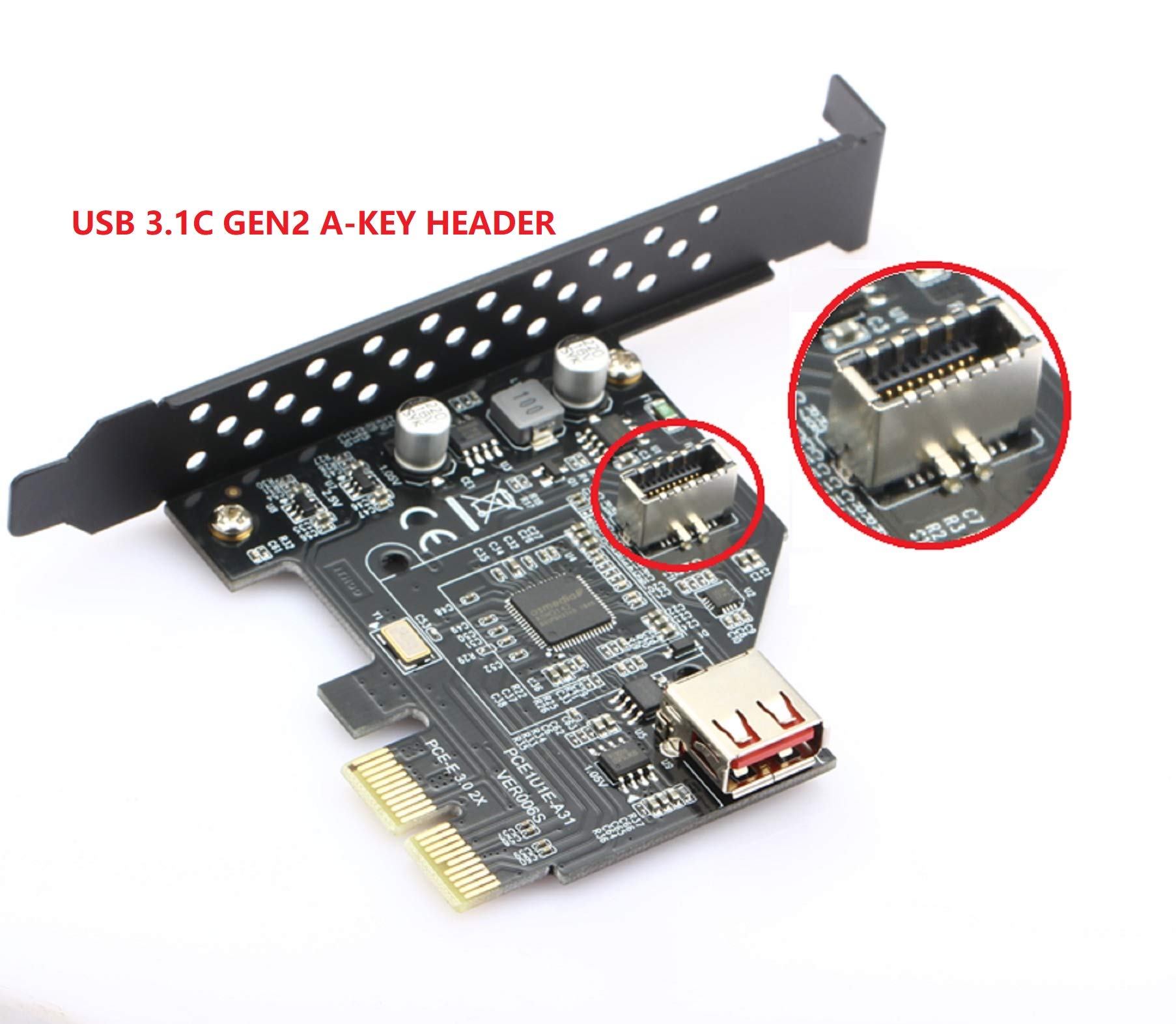 Buy USB-C Front Panel Extension Cable, USB C Mount Motherboard Header ...