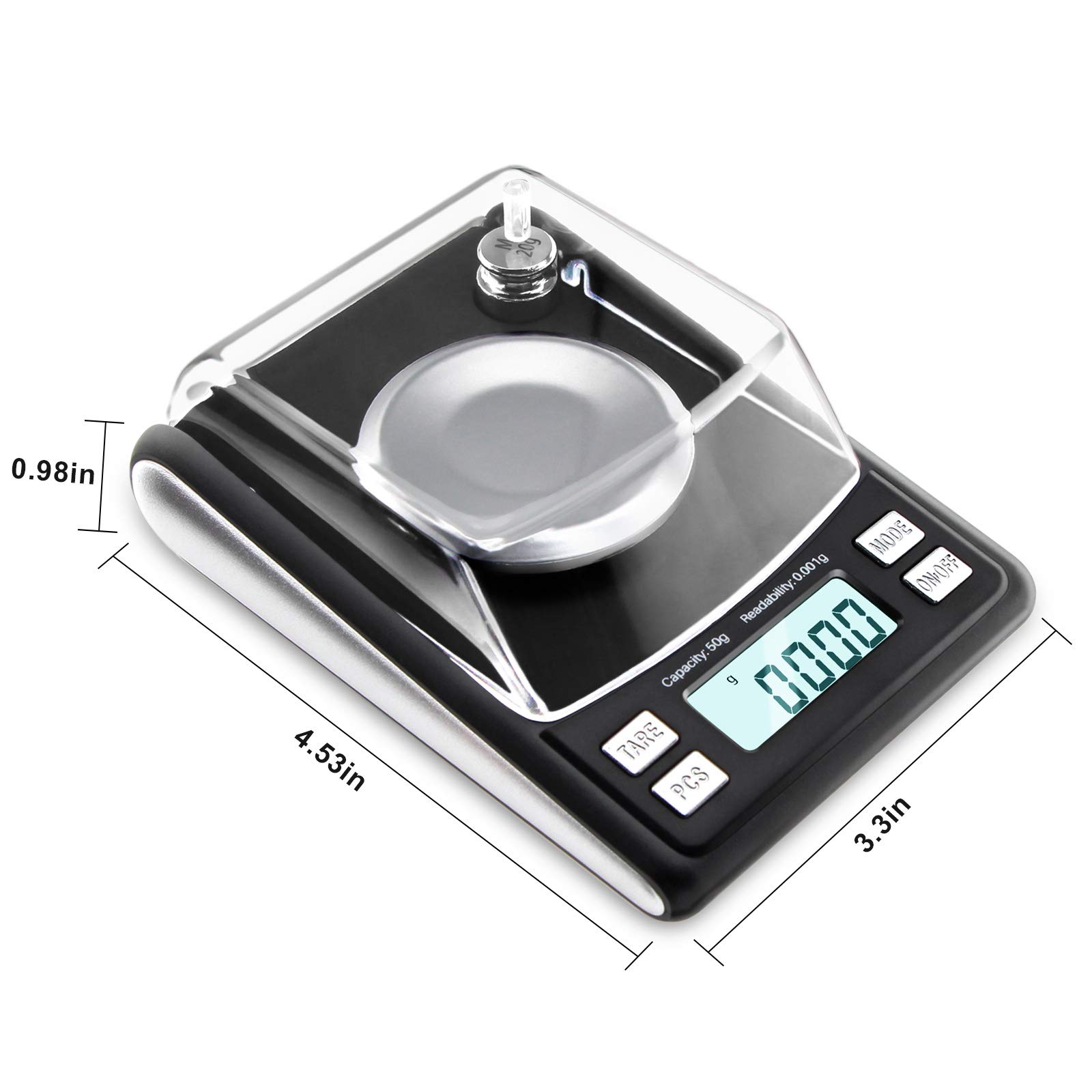 Snapklik.com : Fuzion Milligram Scale 50/0.001g, Mg Scale