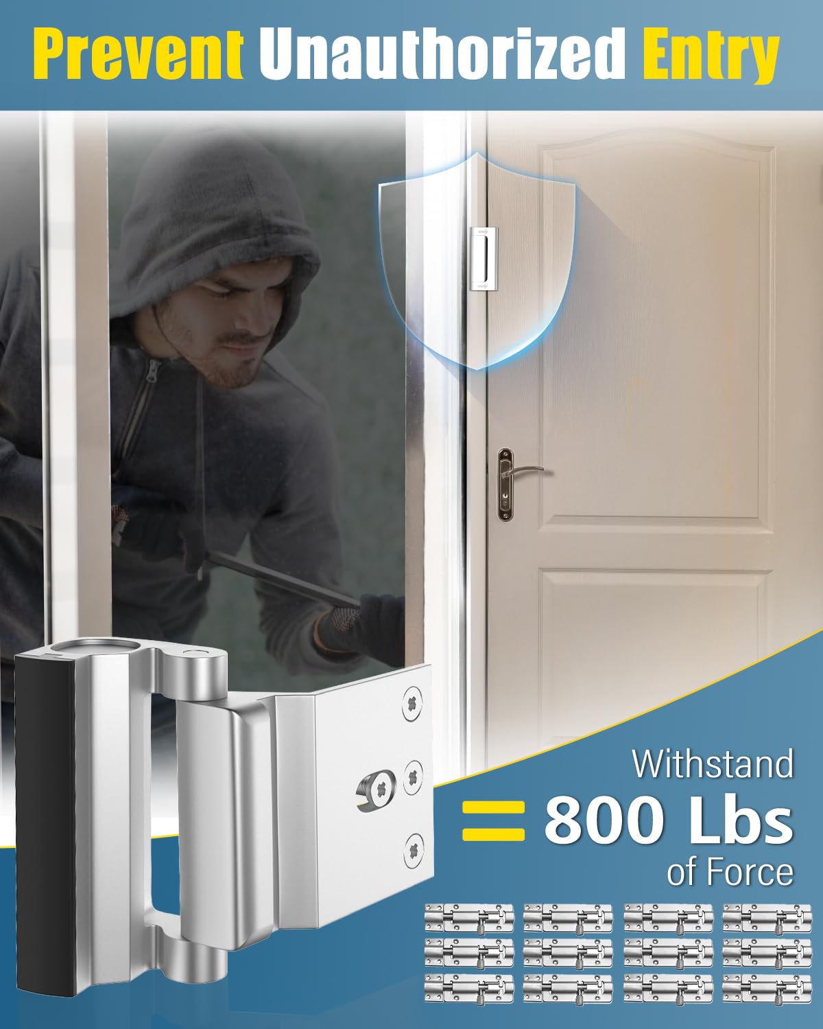 Snapklik.com : Home Security Door Lock Child Proof Door Reinforcement ...