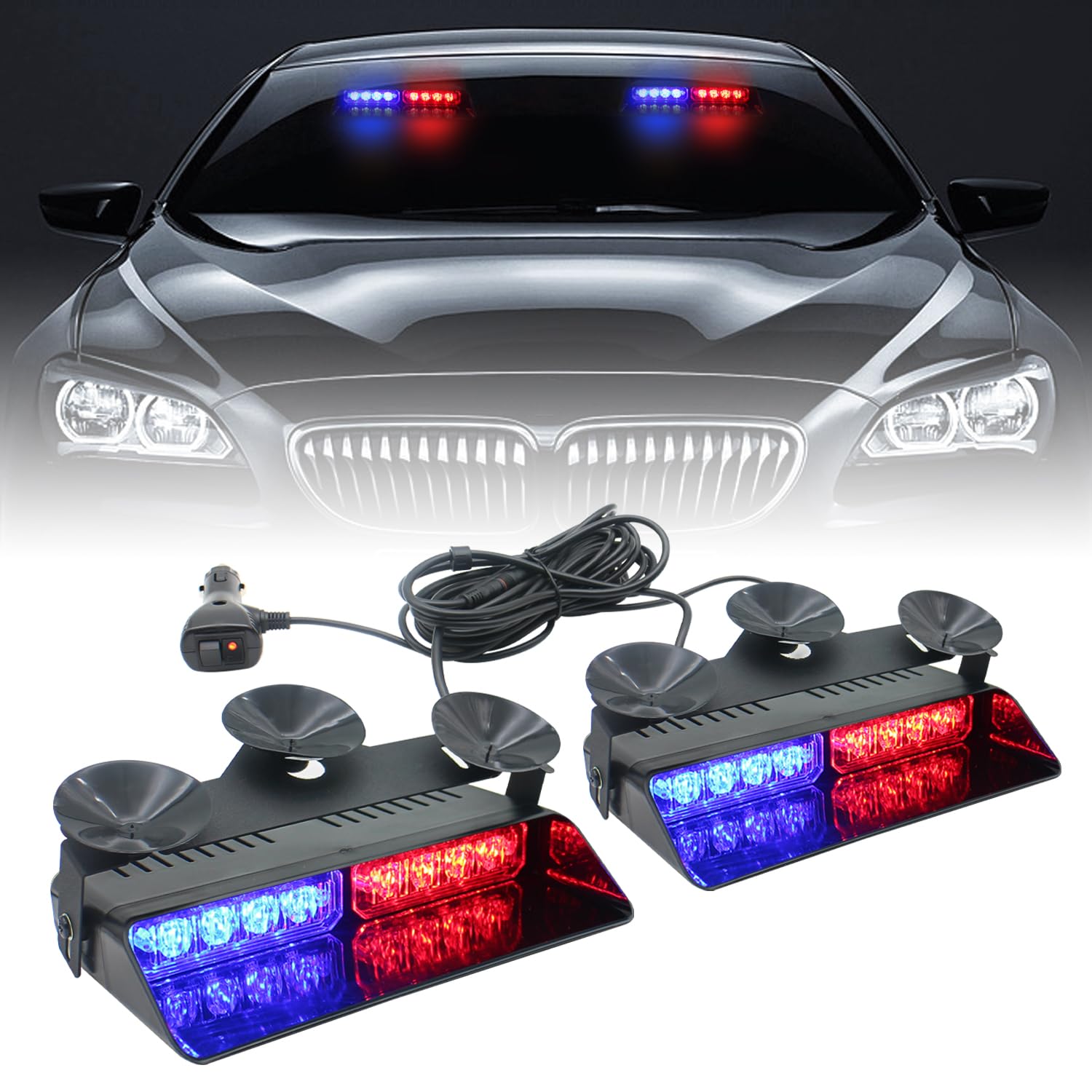 Amazon.com: LITUPDAW 2 in 1 LED Emergency Strobe Lights for Vehicles ...