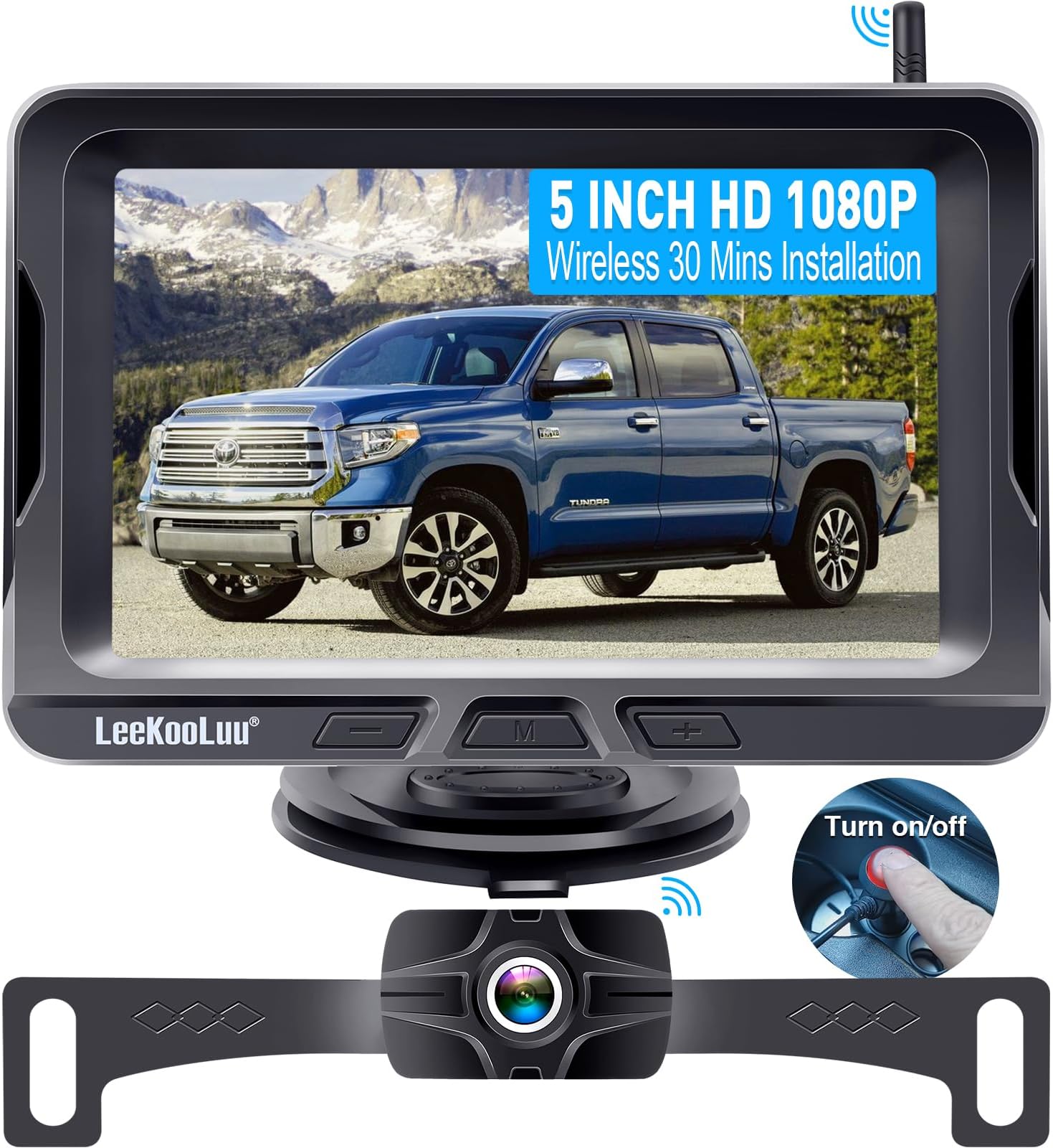Amazon.com: Wireless Backup Camera Monitor Set: Foldable Screen Display ...