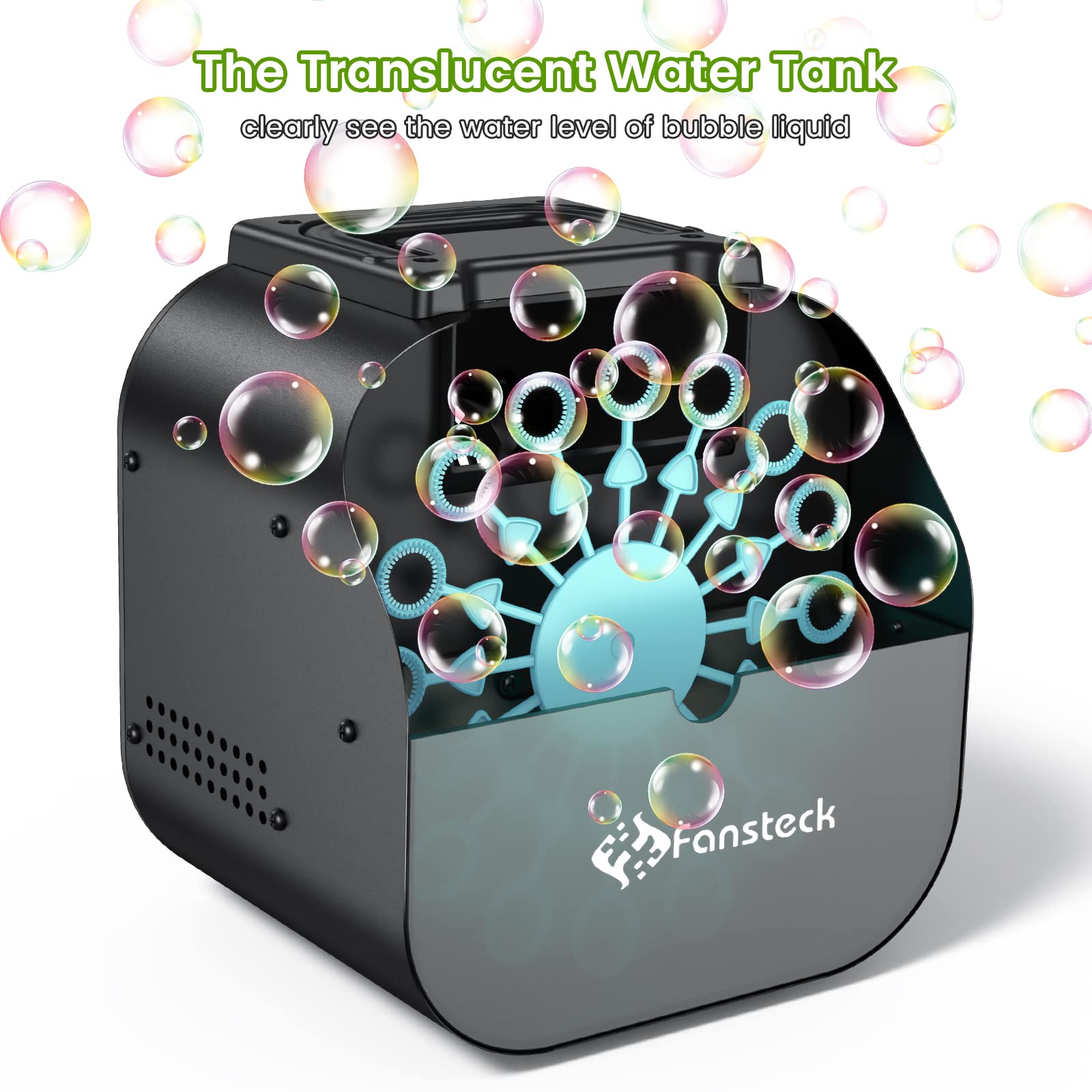 Fansteck Bubble Machine, Professional Wireless Remote Control Bubble ...