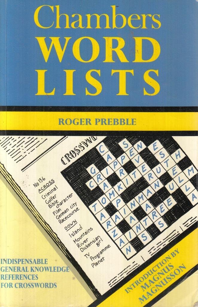 Chambers Word Lists: Amazon.co.uk: Prebble, Roger: 9780550190253: Books