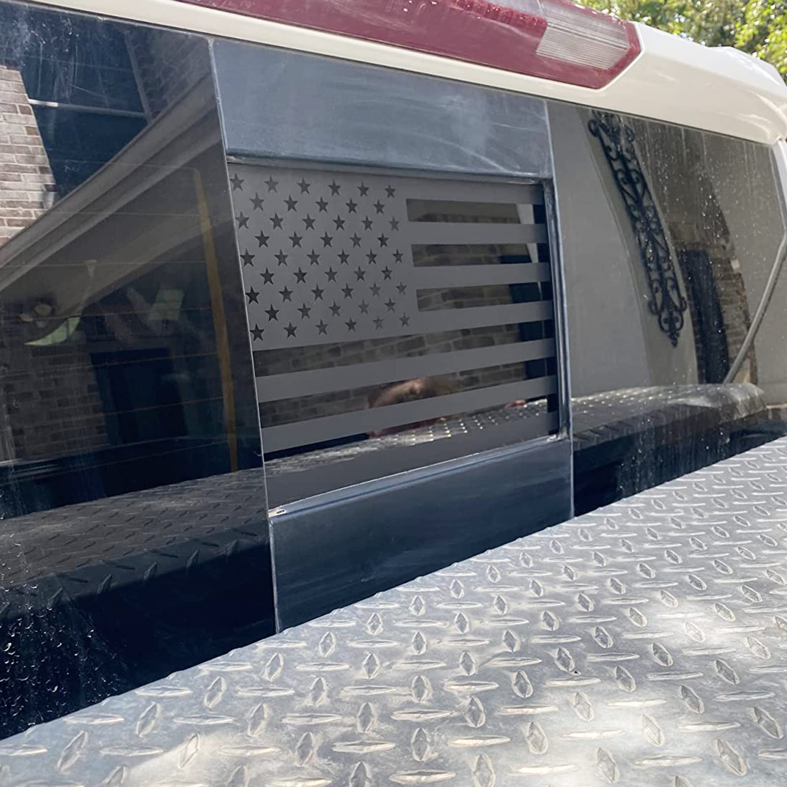 Snapklik.com : Zxiaochun Rear Middle Window American Flag Decal For ...