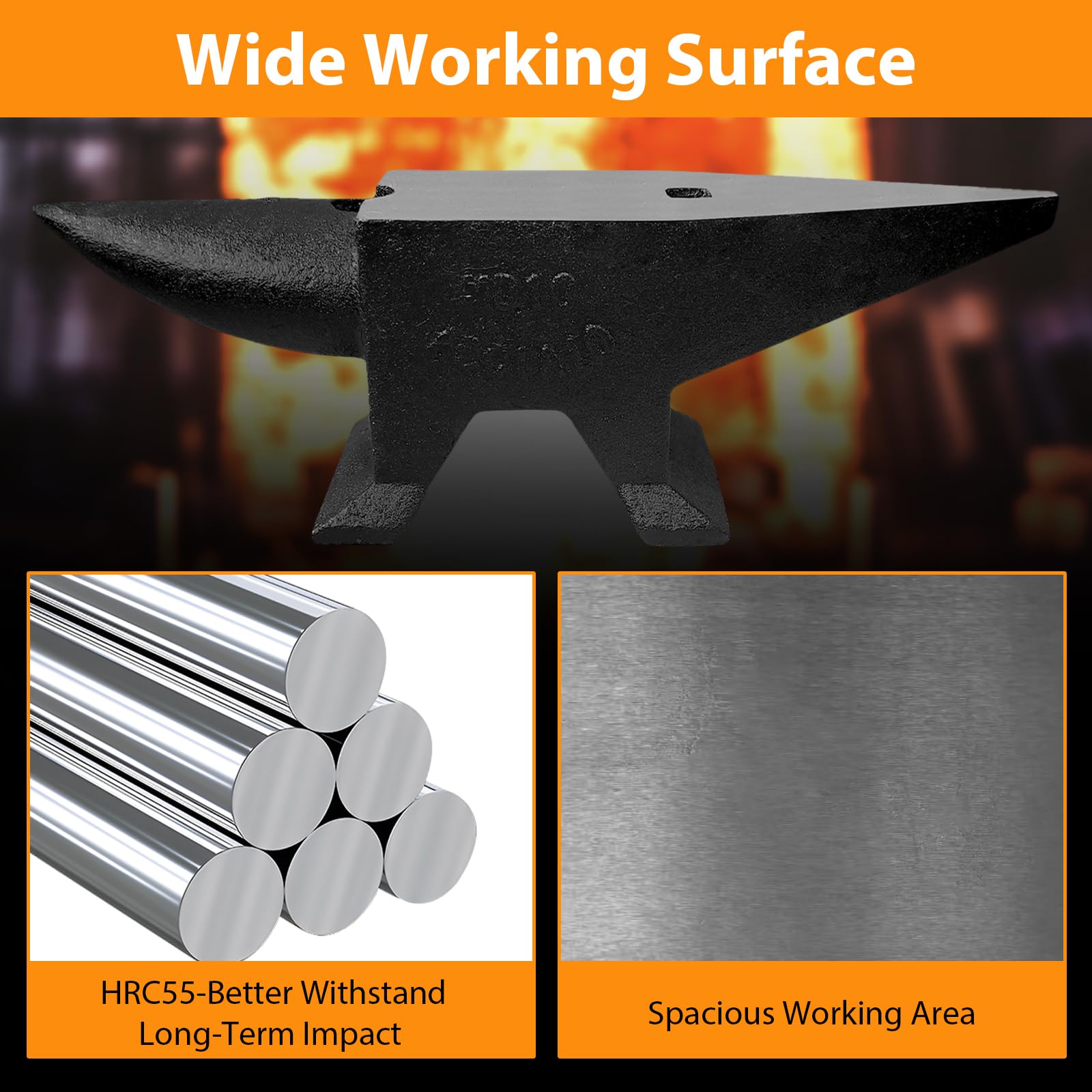 Snapklik.com : Zevemomo 22 Lbs Cast Steel Anvils For Blacksmithing ...