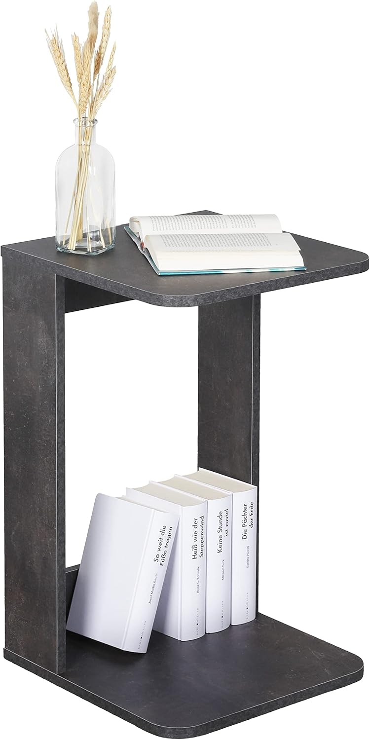 RICOO Kleiner Beistelltisch Holz 39 x 62 x 39 cm Couchtisch klein in ...