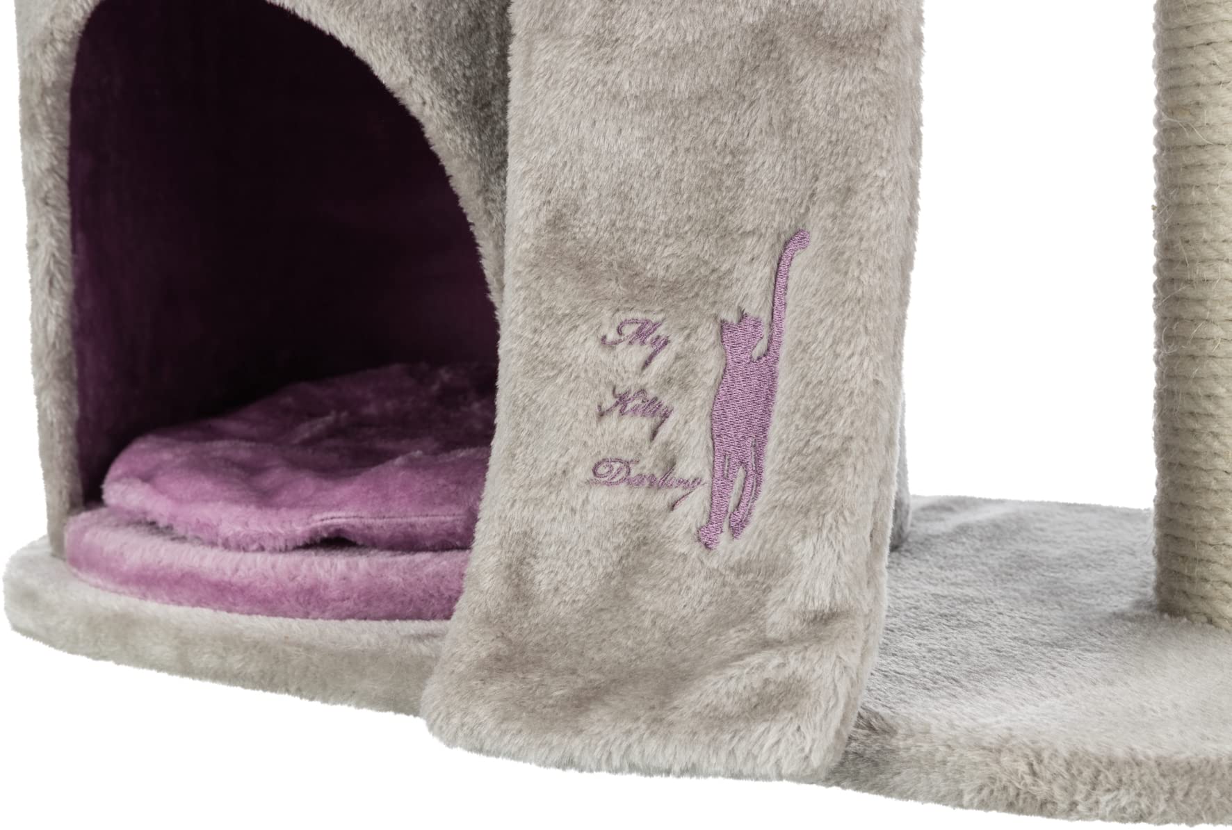 TRIXIE My Kitty Darling Castle Condo with Scratching Posts, Platform ...