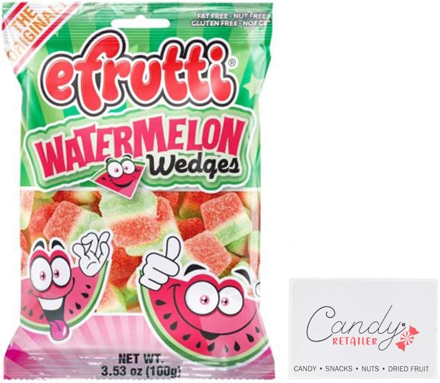 Amazon.com : eFrutti Gummi Candy 3.5oz Bags (Watermelon Wedges) | With ...