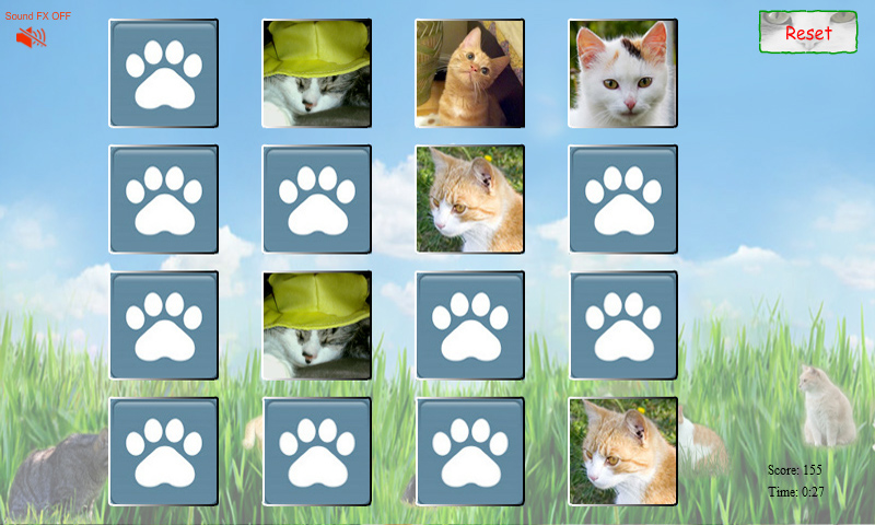 Cute Cats Memory Game - App on Amazon Appstore