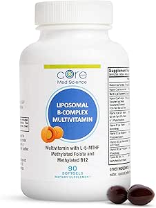 Amazon.com: Core Med Science Liposomal Vitamin B-Complex, 90 Softgels - Non-GMO Active B-Complex ...