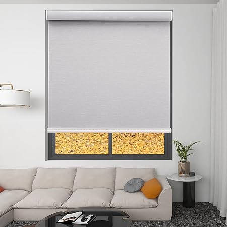Amazon.com: Changshade Custom Blackout Roller Window Shades, Corded Roller Shades for Windows ...