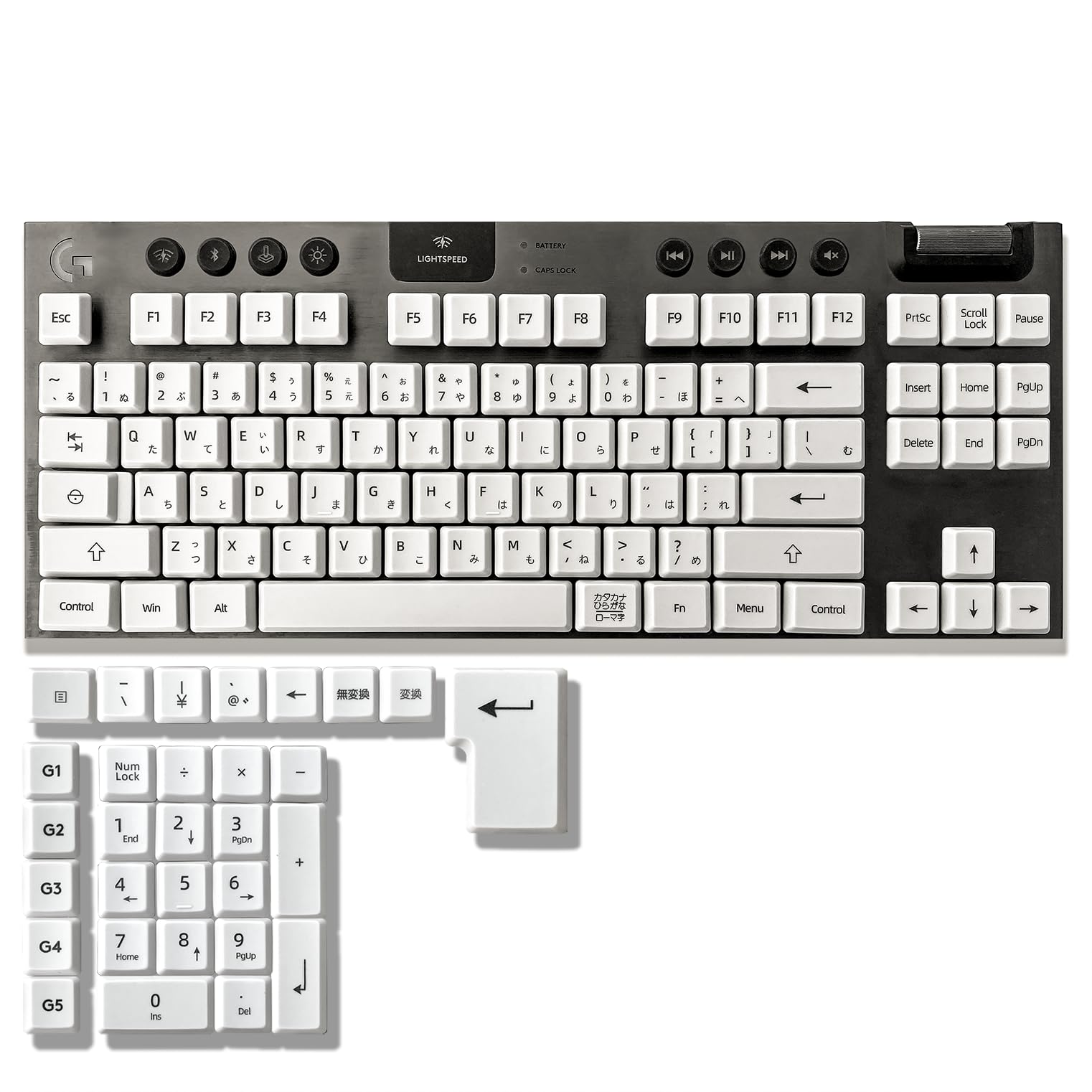 Amazon.com: Japanese Keycaps,PBT Keycap Set Fit for Logitech G813/G815 ...
