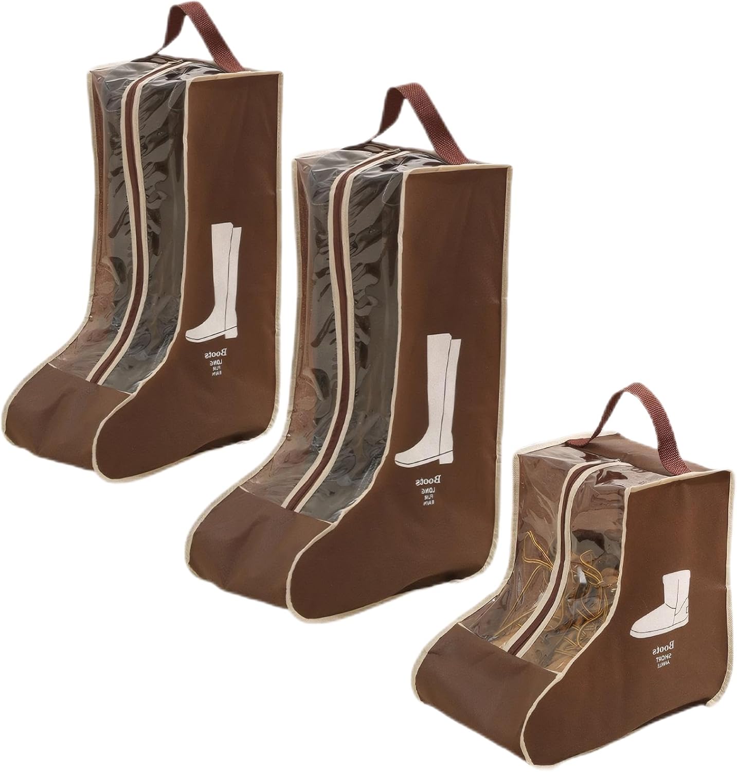 Amazon.com: Xnovies 3 Pcs Boots Storage Bag, Portable Widen Tall Boots ...