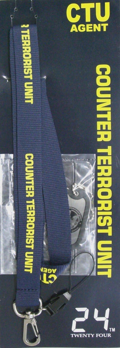Amazon.co.jp: 24 CTU IDホルダー付ネックストラップ(ドッグタグ付)ネイビー : 文房具・オフィス用品