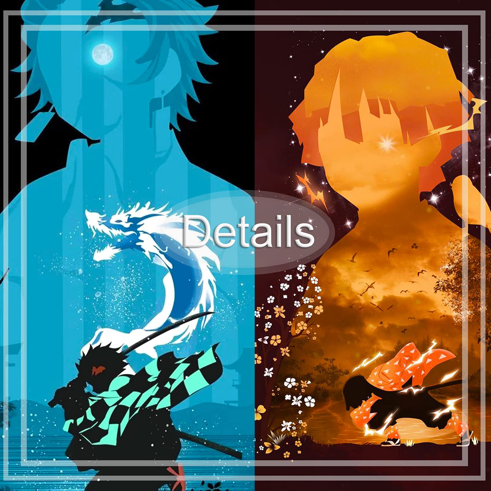 Anime Demon Slayer Poster Tanjiro Nezuko Zenitsu Inosuke Kyojuro ...