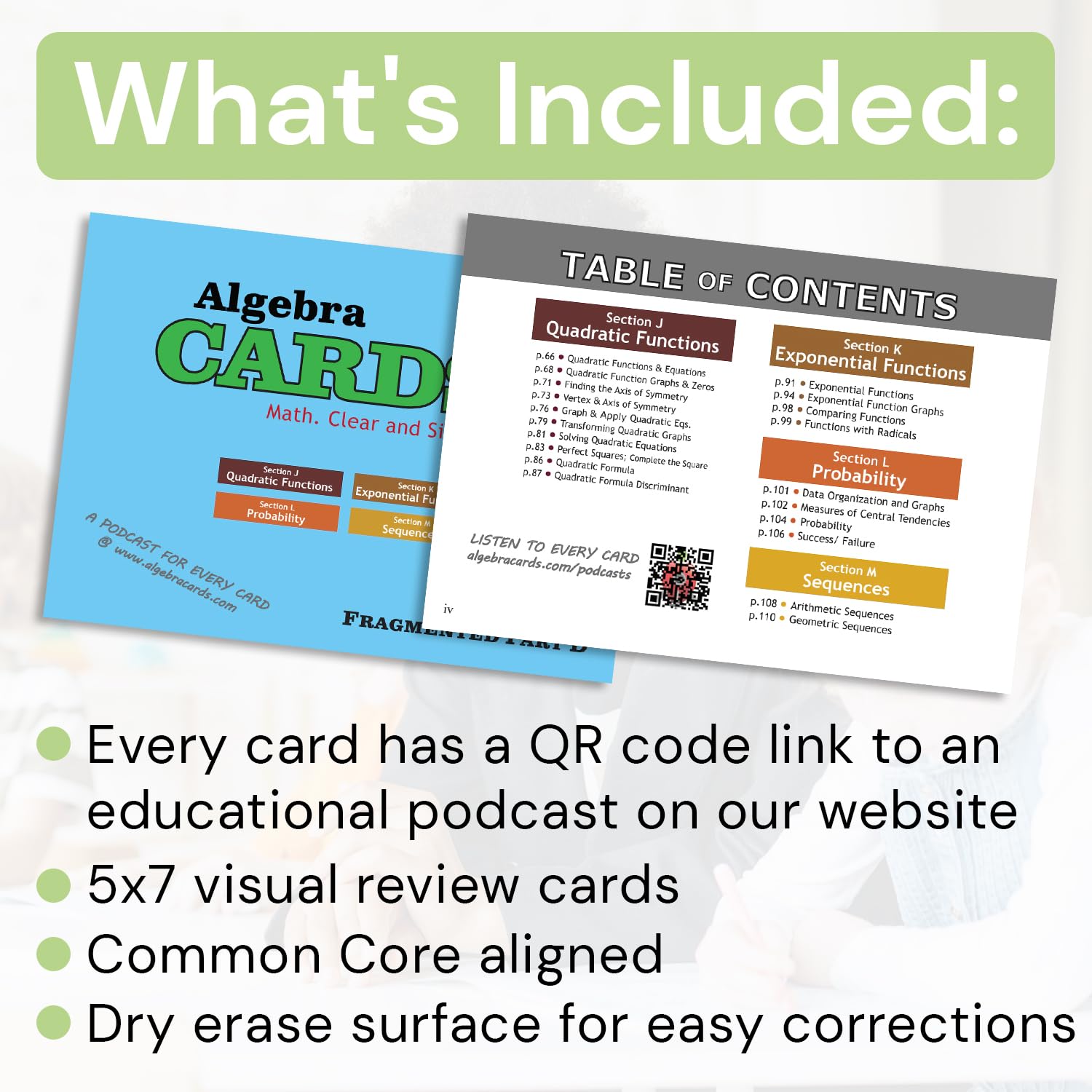 Snapklik.com : Algebracards Algebra 1 Interactive Math Flash Cards ...