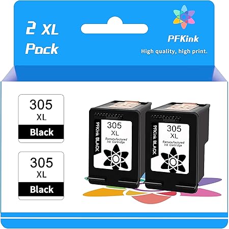 PFKink 305XL Remanufactured Black Ink Cartridges, 305 Printer Ink ...