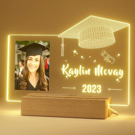 ALBK Custom Graduation Gifts - Personalized Photo Night Light, 3D ...