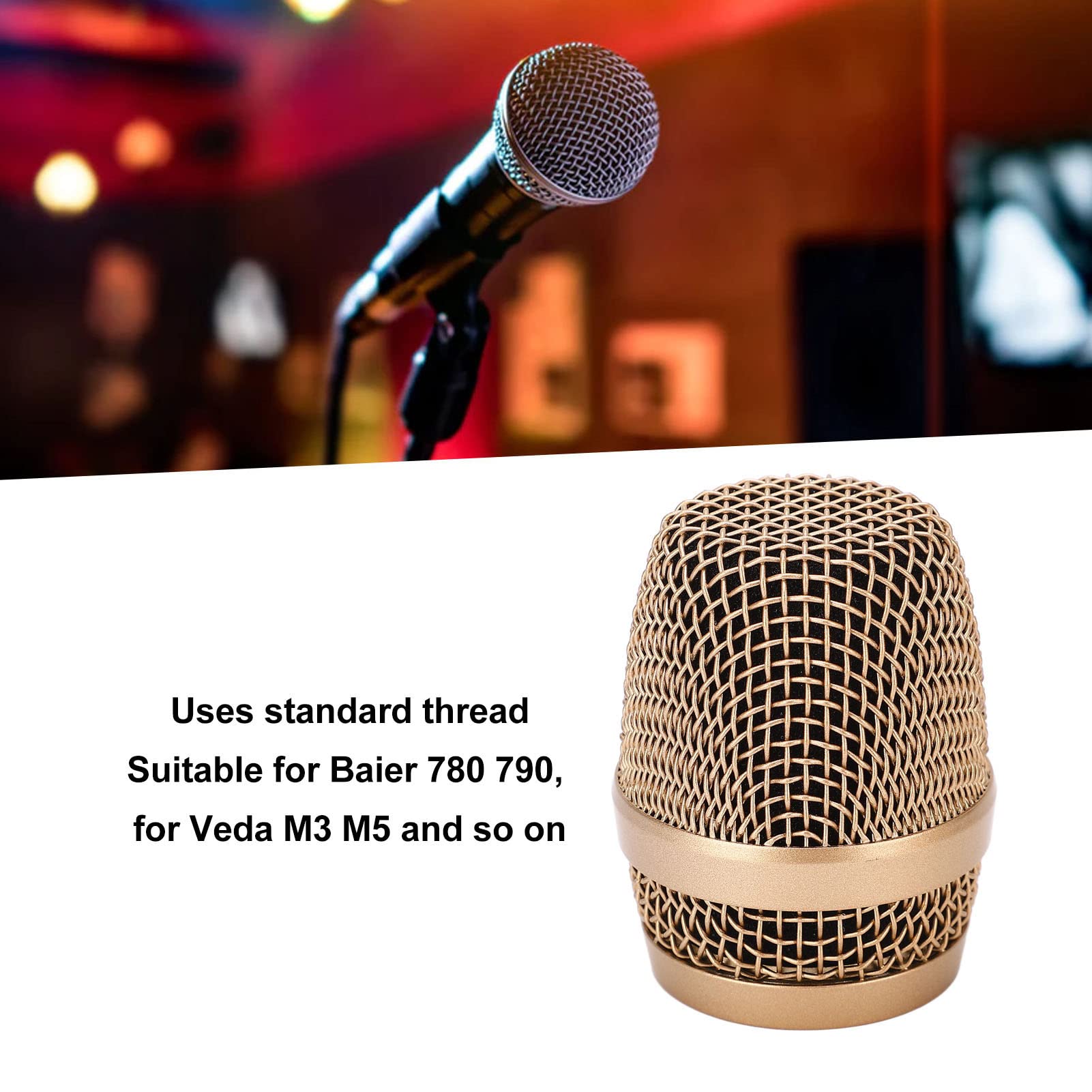 Snapklik.com : Microphone Grille Ball Head, Grille Mic Replacement Ball ...