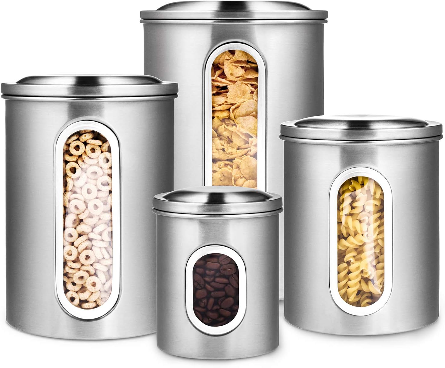 Amazon.com: Deppon Airtight Canisters Set for Kitchen, 4-Piece ...