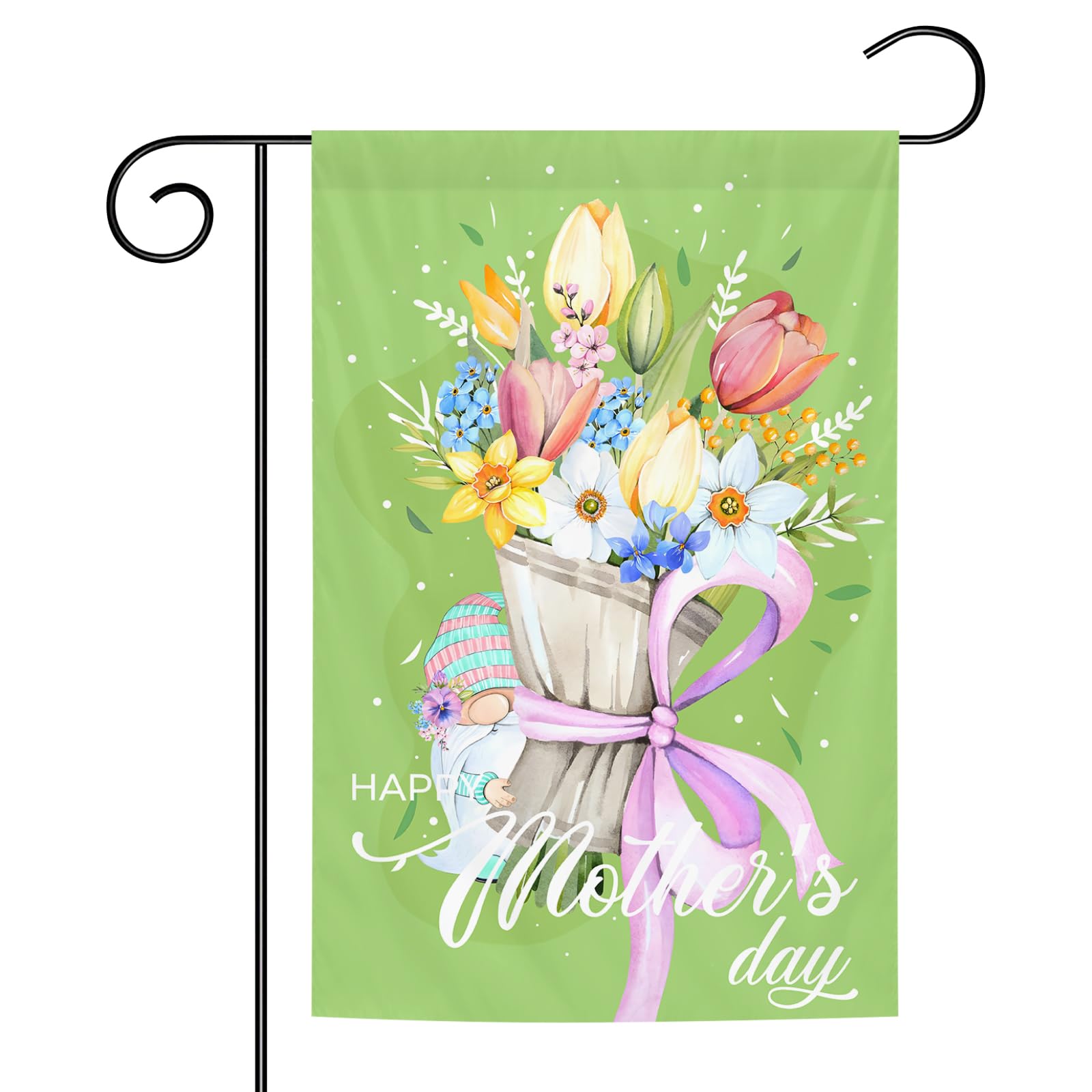 Amazon.com : Happy Mother's Day Garden Flag 12x18 Inch Double Sided ...