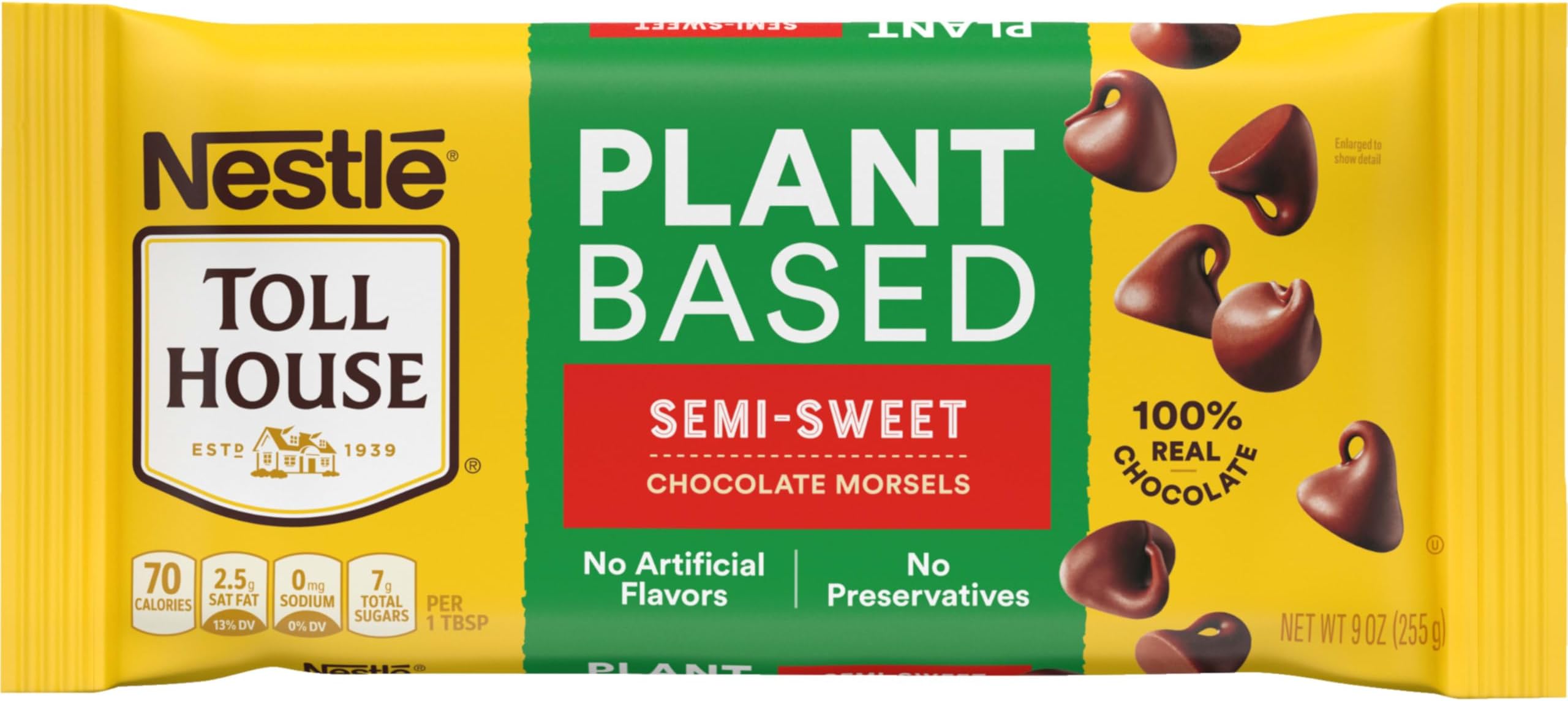 Amazon.com: Nestle Toll House Plant Based Semi Sweet Chocolate Chip for ...