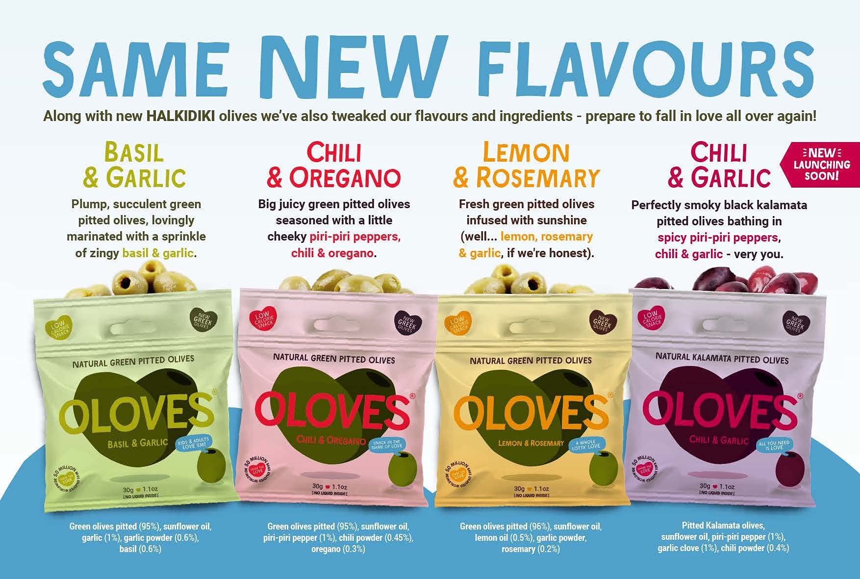 Snapklik.com : OLOVES Natural Whole Pitted Olives 24 Pack Variety Basil ...