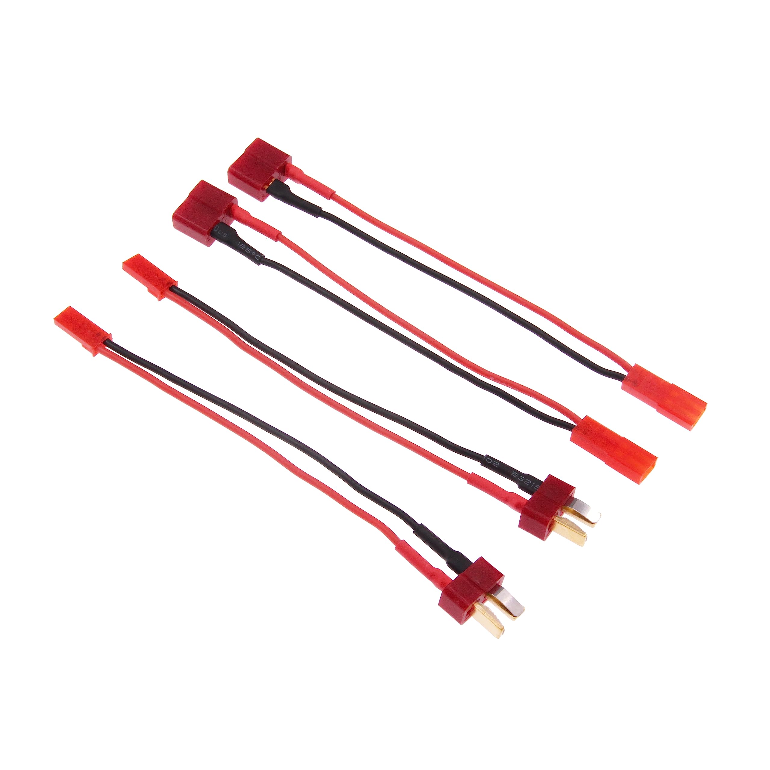 Amazon.com: rflaueo 4pcs JST to T-Plug Style Male Female RC Connector ...