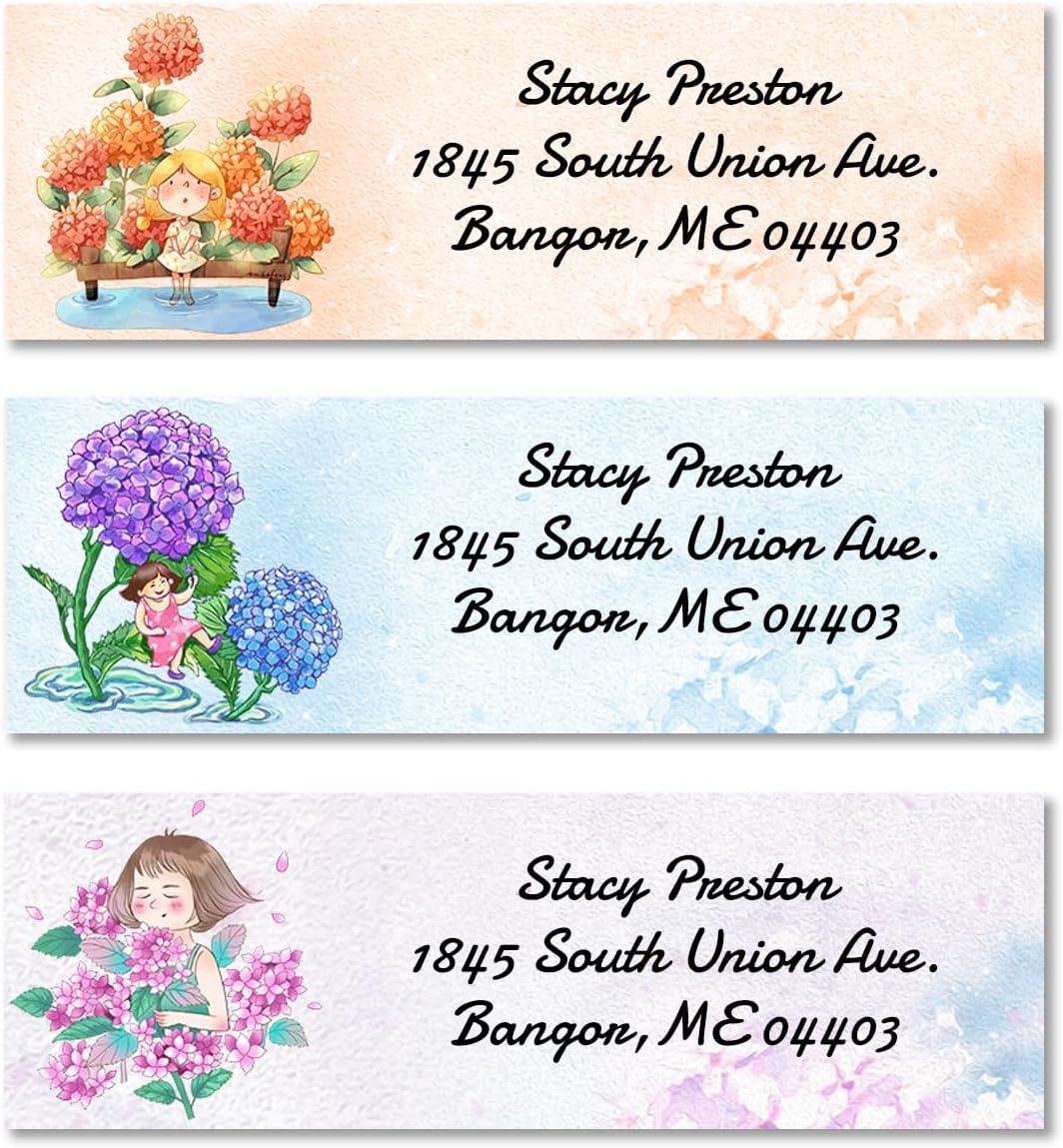 Amazon.com : Teryiaco Personalized Return Address Labels - 19 Designs ...