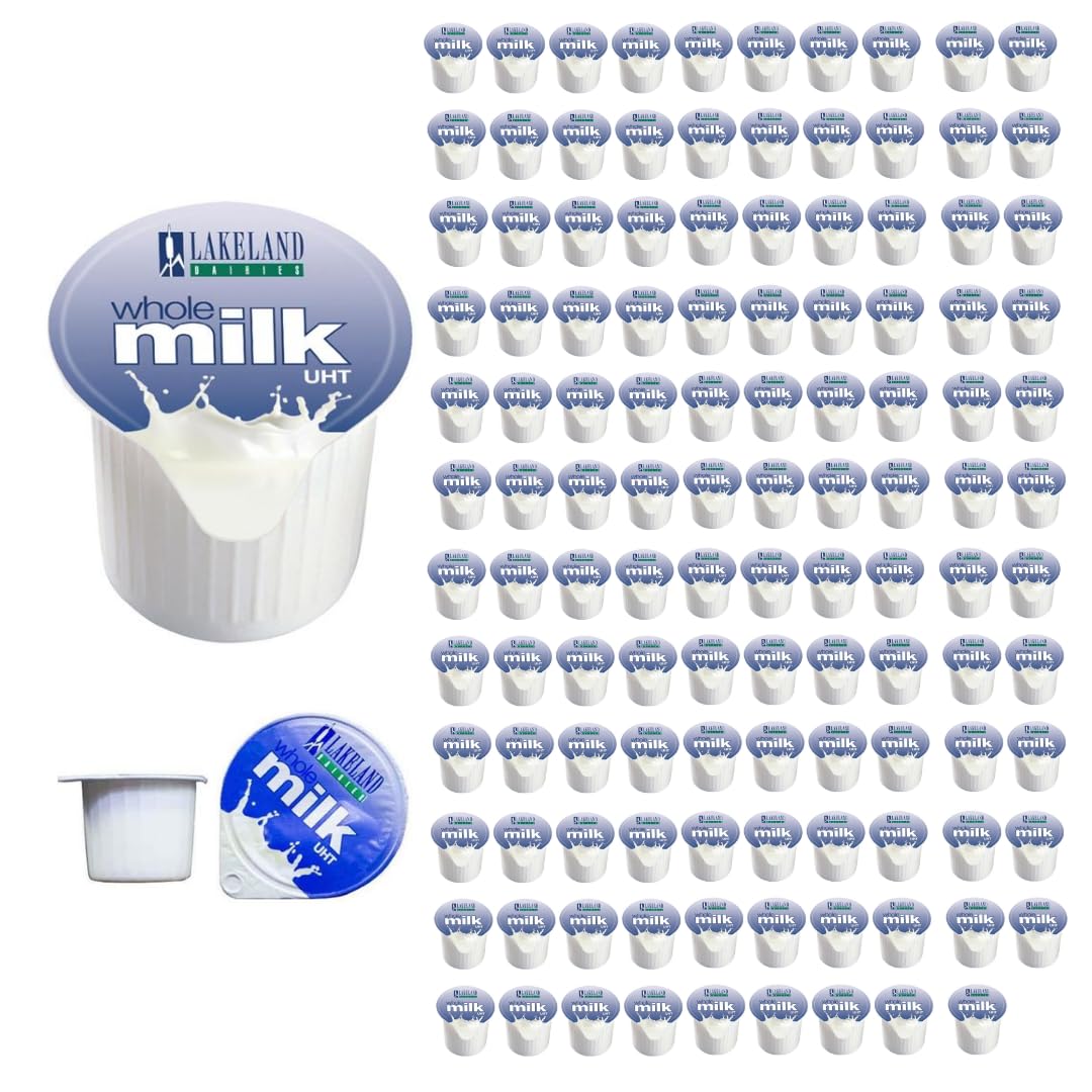 Lakeland Full Fat Milk Pots (Pack of 120) : Amazon.co.uk: Grocery