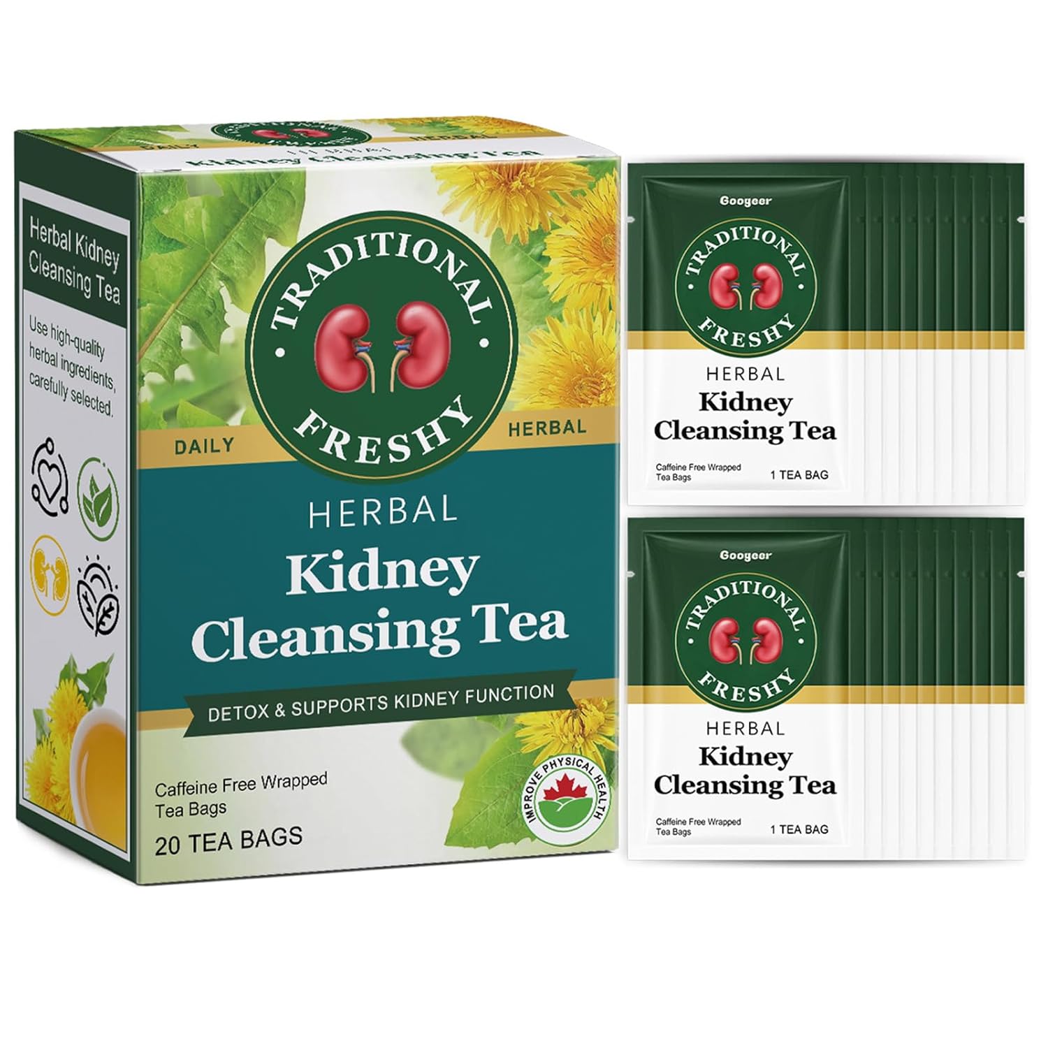 Amazon.com : Traditional Healthy Organic Herbal Kidney Cleansing Tea (1 ...