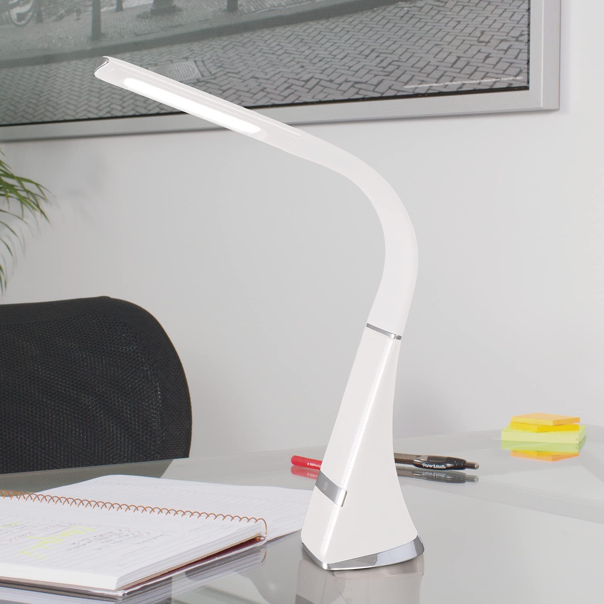 OttLite ClearSun LED Desk Lamp with Wireless Charging - 3 Color ...