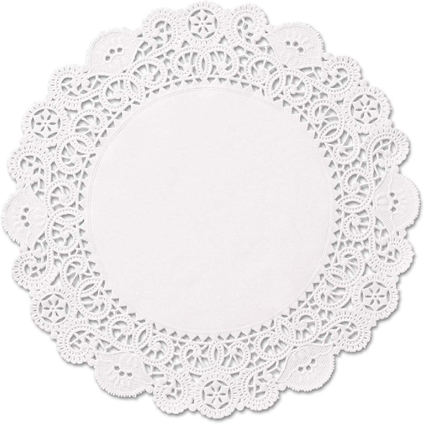 Amazon.com: CC wonderland zone Paper Doilies 10 inch,White Paper ...
