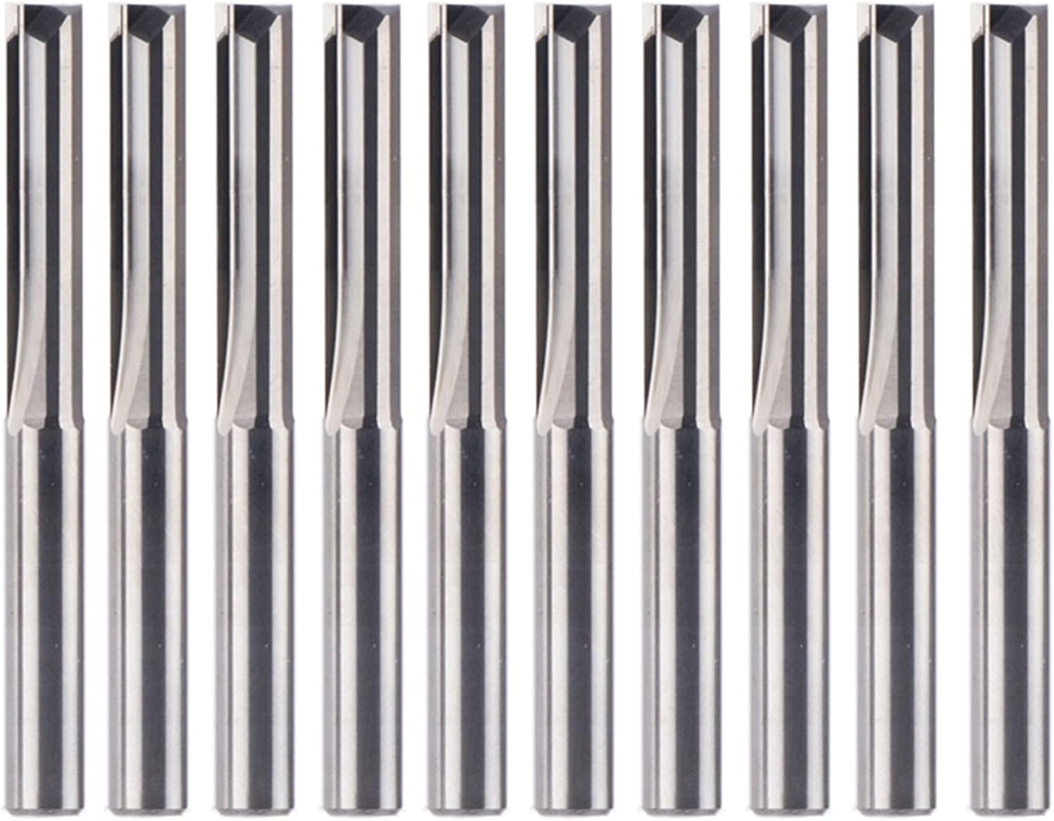 Amazon.com: 10pcs/lot 2 Flute Tungsten Carbide End Mill CNC Router Bit ...