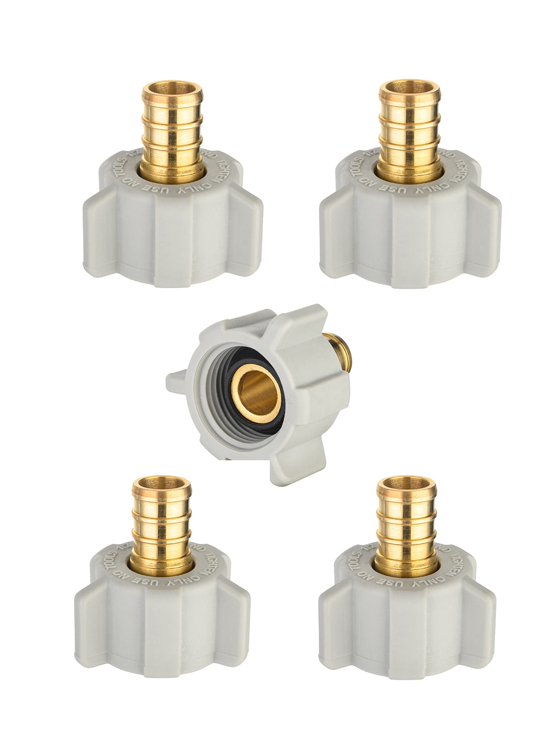 Amazon.com: (Pack of 5) EFIELD Pex 1/2" Pex X 1/2" Female NPT Swivel ...