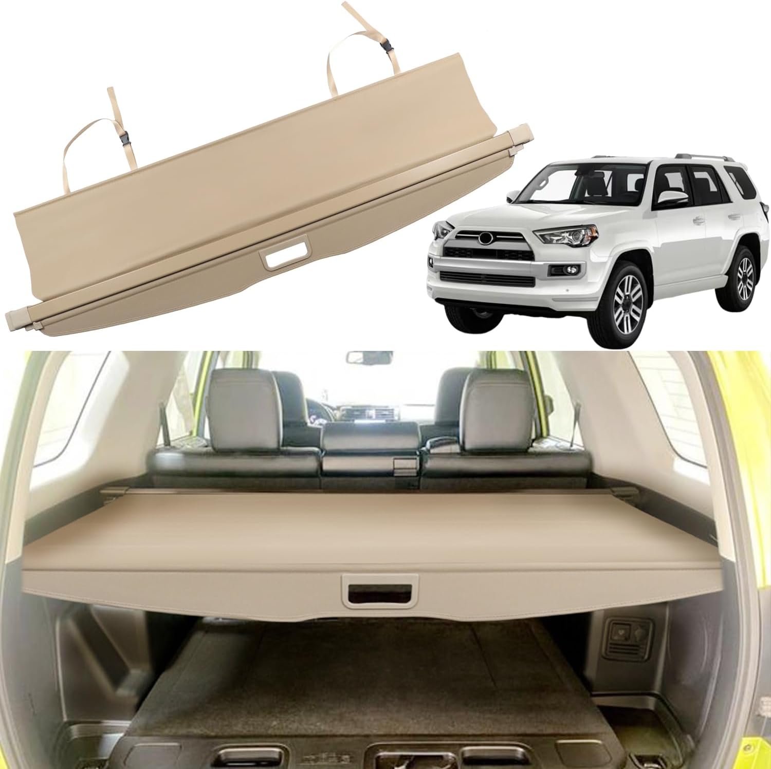 Amazon.com: Liizoo Cargo Cover for Toyota 4runner 2010-2023 2024 ...