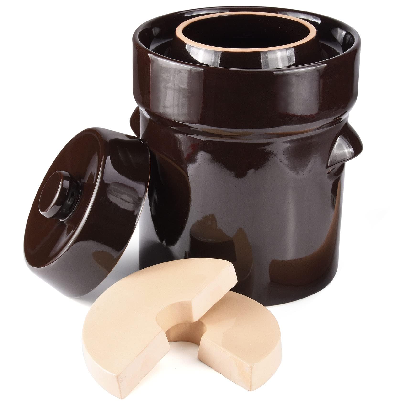 Snapklik.com : Seeutek Fermentation Crock Jar 10 Liter / 2.6 Gallon ...
