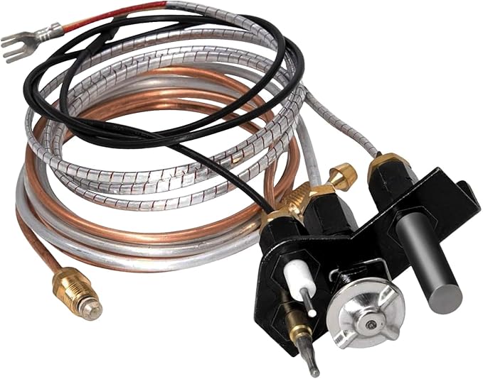 Amazon.com: Viefow Natural Gas Pilot Assembly with Flame Sensor Fits ...