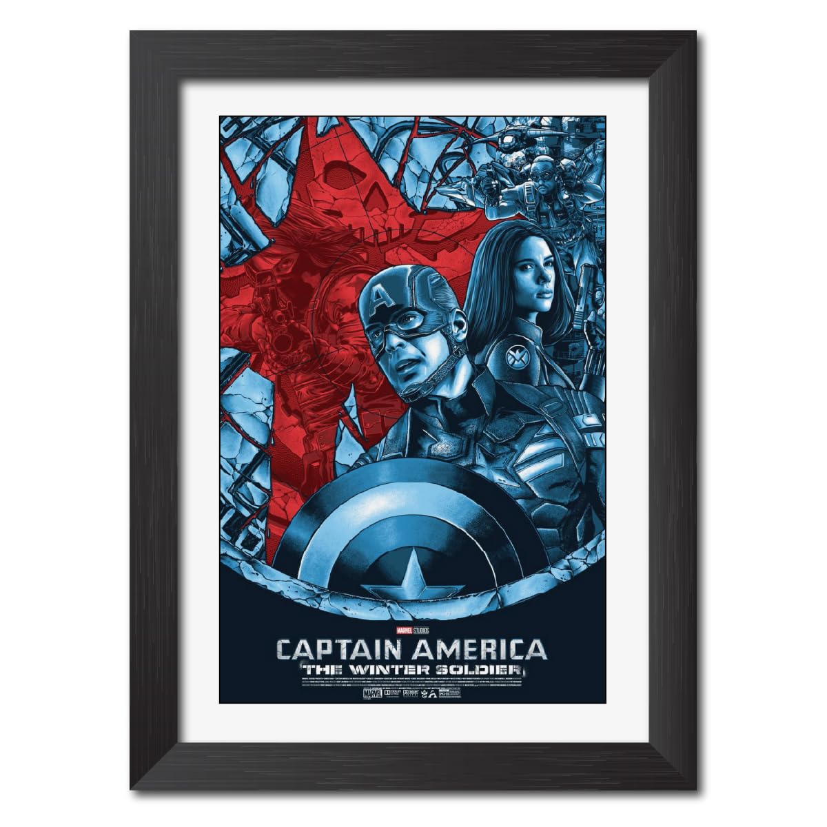 inspire TA Captain America Movie poster Avenger Marvel Fan Art Comic ...