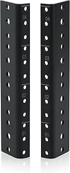 Amazon.com: Gator Rackworks Heavy Duty Steel Rack Rail Set; 4U Rack ...